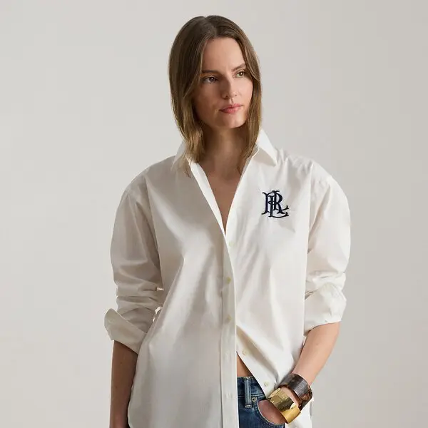 Ralph Lauren Relaxed Fit Stretch Cotton Shirt - White