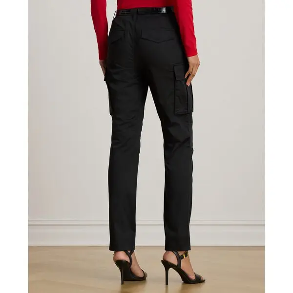 Ralph Lauren Cotton Sateen Cargo Pant - Black