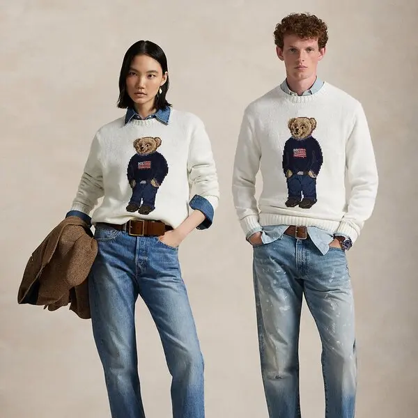 Ralph Lauren Polo Bear Sweater - Deckwash White