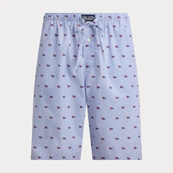 Ralph Lauren Print Cotton Sleep Short - Pennant Flag Stripe