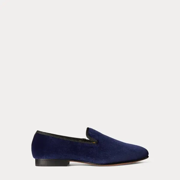 Ralph Lauren Paxton Velvet Slipper - Newport Navy