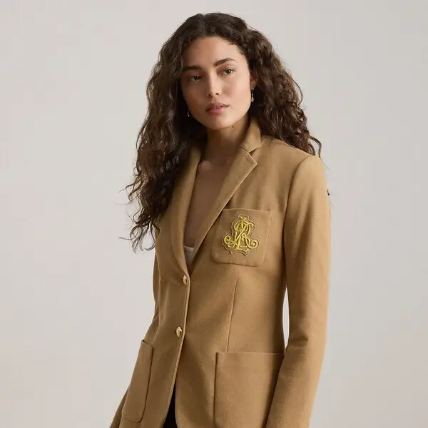 Ralph Lauren Bullion Jacquard Blazer - Classic Camel