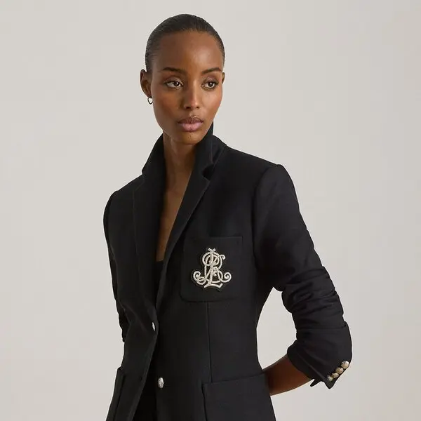 Ralph Lauren Bullion Jacquard Blazer - Polo Black