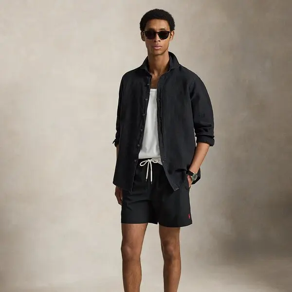 Ralph Lauren 5.75-inch Coastine Classic Swim Trunk - Polo Black