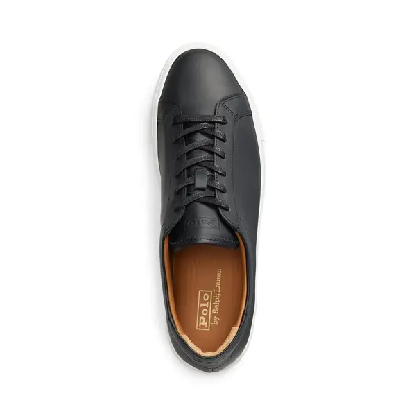 Ralph Lauren Jermain Leather Sneakers - Black