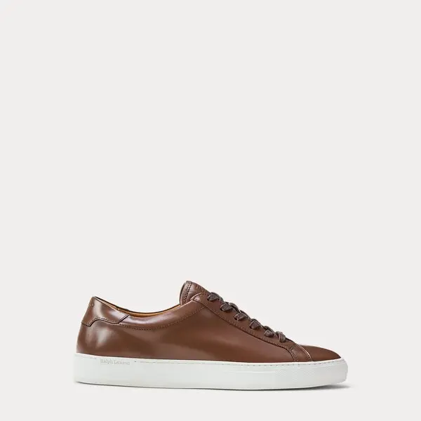 Ralph Lauren Jermain Leather Sneaker - Polo Brown