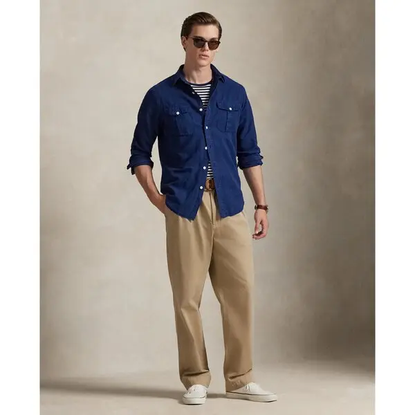 Ralph Lauren Classic Fit Linen-silk-cotton Workshirt