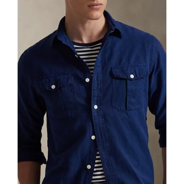 Ralph Lauren Classic Fit Linen-silk-cotton Workshirt