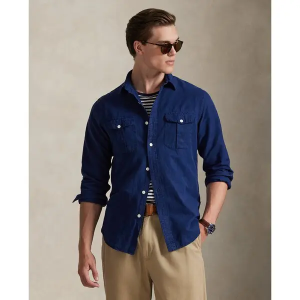 Ralph Lauren Classic Fit Linen-silk-cotton Workshirt