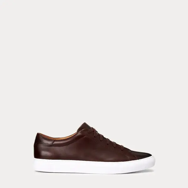 Ralph Lauren Jermain Leather Sneaker - Brown