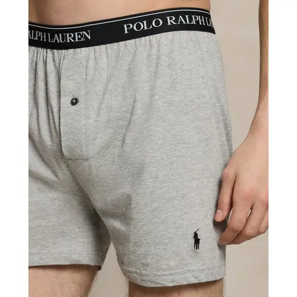 Ralph Lauren Classic Wicking Knit Boxer 5-pack - Grey Assorted