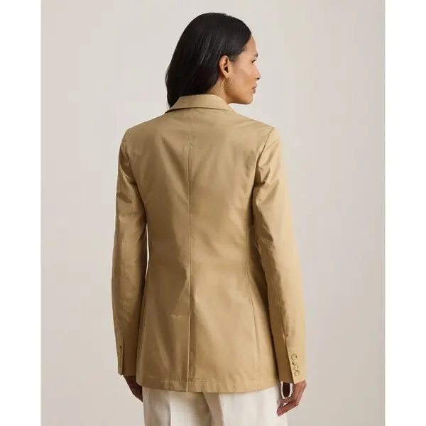 Ralph Lauren Double-breasted Cotton Twill Blazer