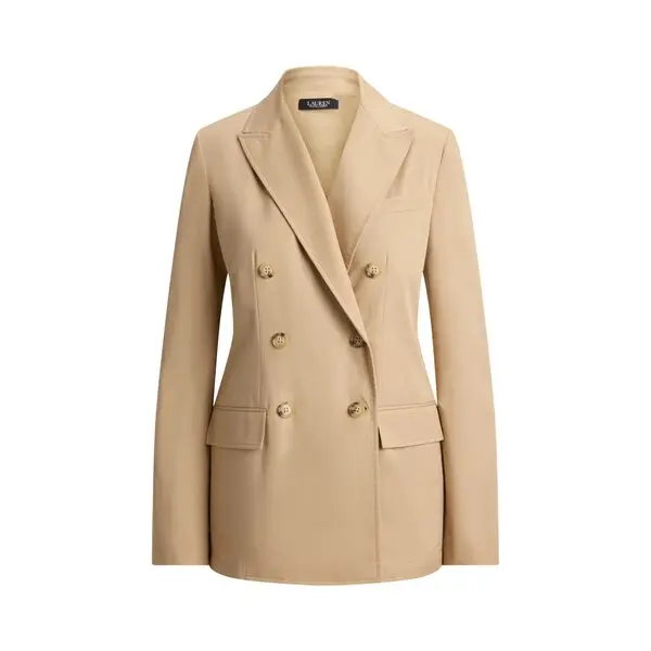 Ralph Lauren Double-breasted Cotton Twill Blazer