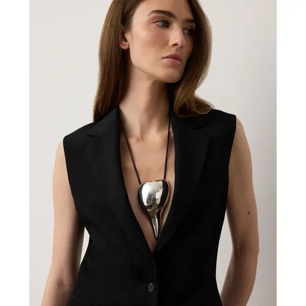 Ralph Lauren Randy Grain De Poudre Vest