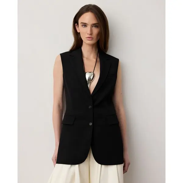 Ralph Lauren Randy Grain De Poudre Vest