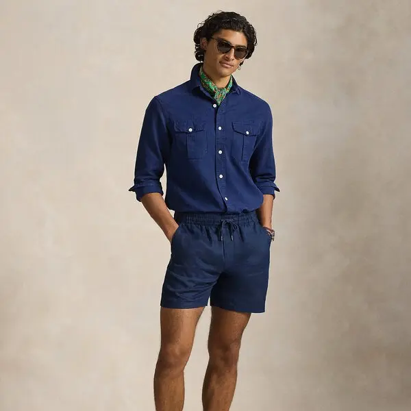 Ralph Lauren Polo Prepster 6-inch Linen Short - Newport Navy