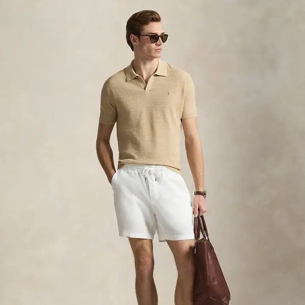 Ralph Lauren Polo Prepster 6-inch Linen Short - White