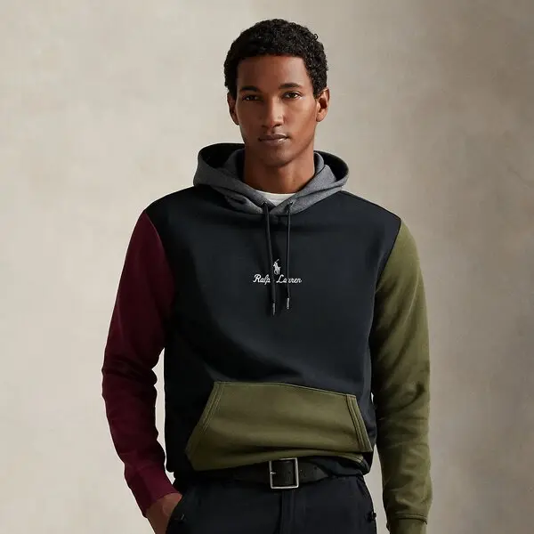Ralph Lauren Logo Double-knit Hoodie - Polo Black Multi