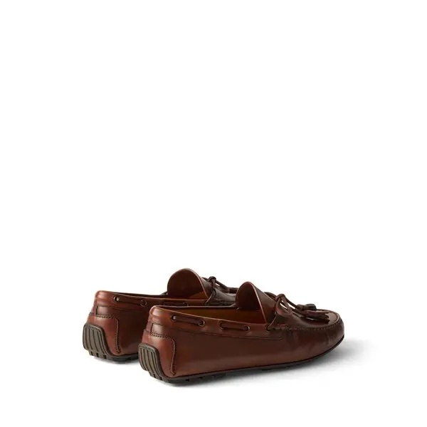 Ralph Lauren Harold Calfskin Tassel Driver - Tan