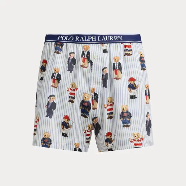 Ralph Lauren Polo Bear Cotton Boxer Short - Evergreen Bear