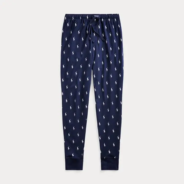 Ralph Lauren Polo Pony Cotton Sleep Jogger - Cruise Navy/nevis
