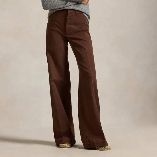 Ralph Lauren Beaton Stretch-cotton Flare Leg Trousers