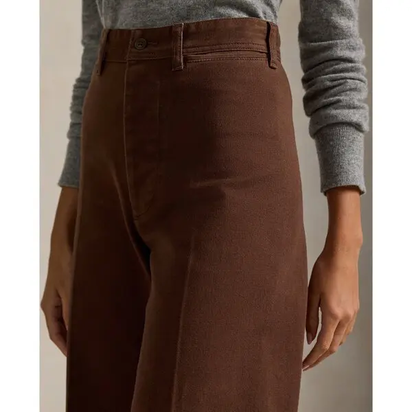 Ralph Lauren Beaton Stretch-cotton Flare Leg Trousers