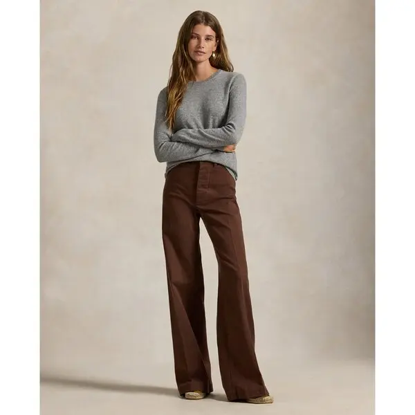 Ralph Lauren Beaton Stretch-cotton Flare Leg Trousers