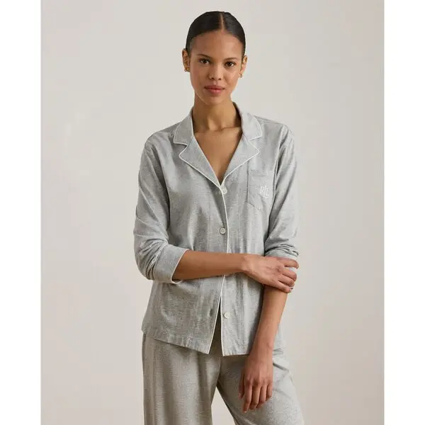 Ralph Lauren Cotton Jersey Pajama Set - Grey