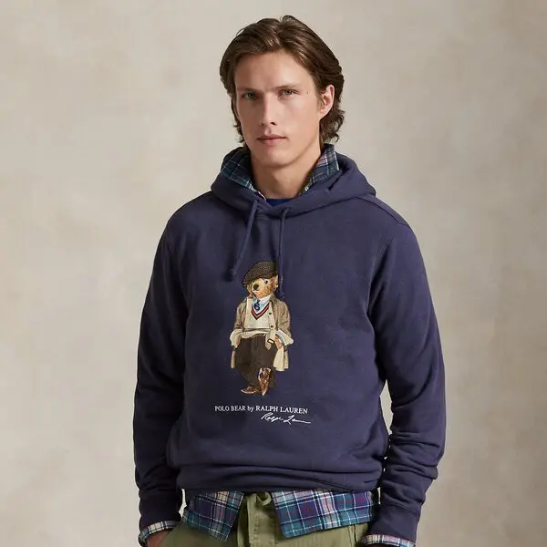 Ralph Lauren Polo Bear Fleece Hoodie - Faded Blue
