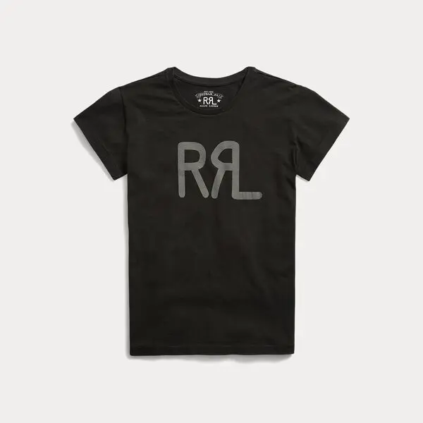 Ralph Lauren Logo Cotton Jersey T-shirt - Faded Black Canvas