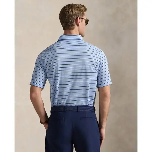 Ralph Lauren Classic Fit Performance Polo Shirt - Office Blue Multi
