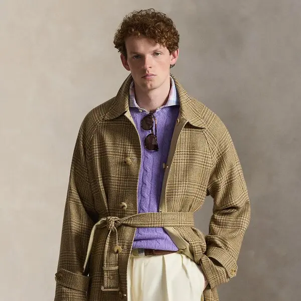Ralph Lauren Reversible Balmacaan Coat - Tan/brown