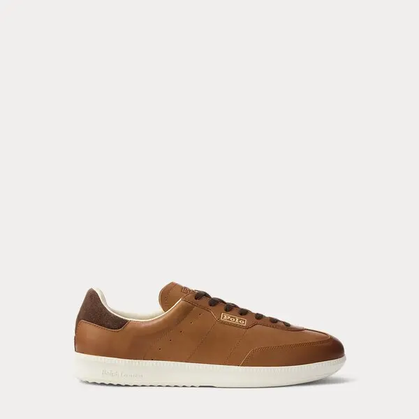 Ralph Lauren Field Court 200 Leather Sneaker - Tan
