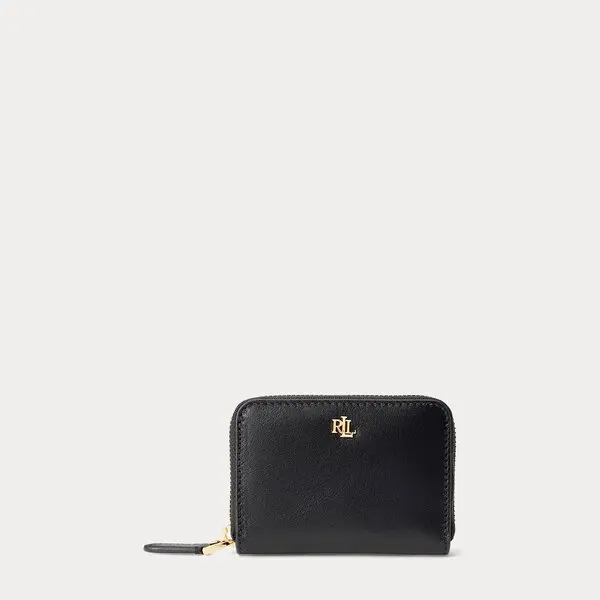 Ralph Lauren Leather Continental Wallet - Black