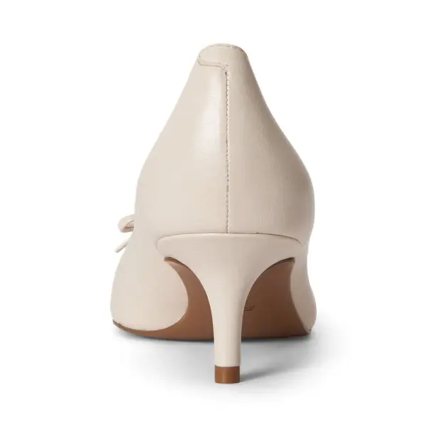 Ralph Lauren Adrienne Lace-up Nappa Leather Pump - Soft White