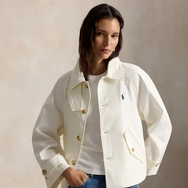 Ralph Lauren Cotton Twill Jacket - Trophy Cream
