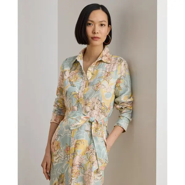 Ralph Lauren Floral Linen Shirtdress