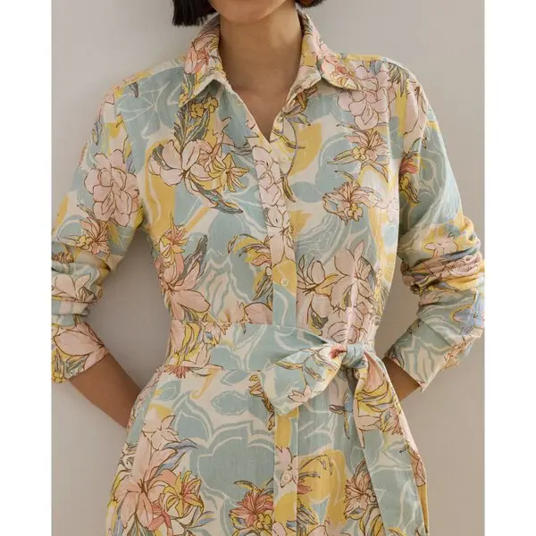 Ralph Lauren Floral Linen Shirtdress