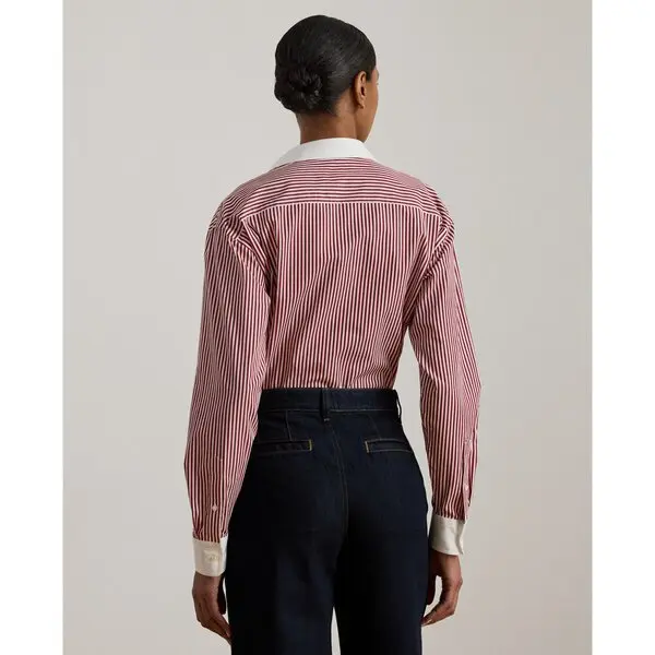 Ralph Lauren Striped Cotton Broadcloth Shirt