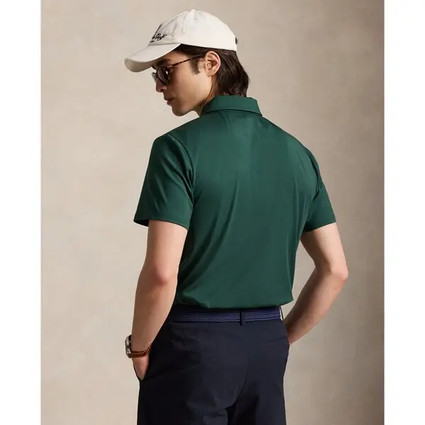 Ralph Lauren Tailored Fit Performance Polo Shirt - Moss Agate
