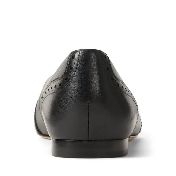 Ralph Lauren Loraine Perforated Leather Ballet Flat