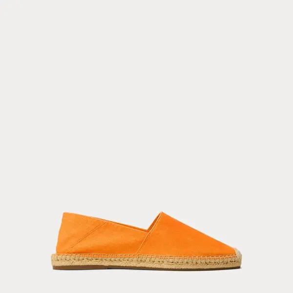 Ralph Lauren Cevio Washed Canvas Espadrille - Orange