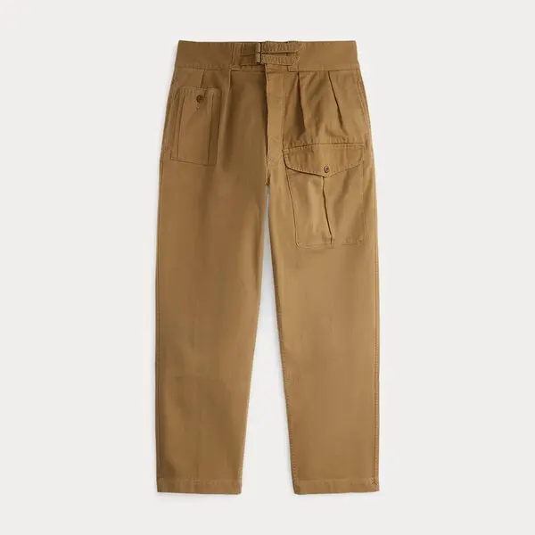 Ralph Lauren Relaxed Fit Pleated Twill Trousers - Sandsurf