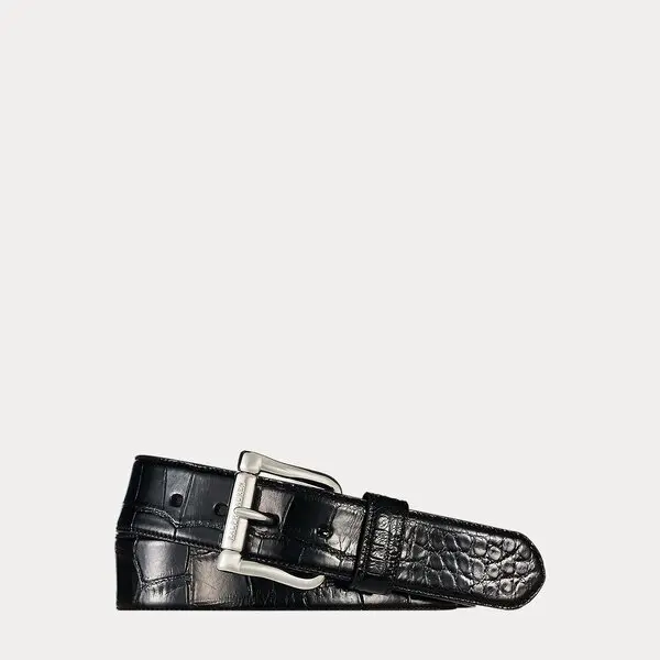 Ralph Lauren Alligator Belt - Black