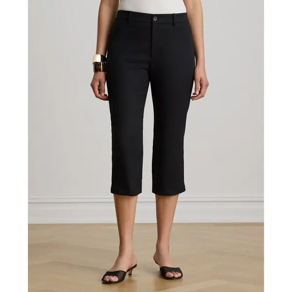Ralph Lauren Double-faced Stretch Cotton Capri Pant