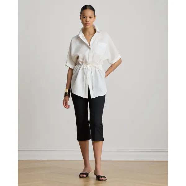Ralph Lauren Double-faced Stretch Cotton Capri Pant