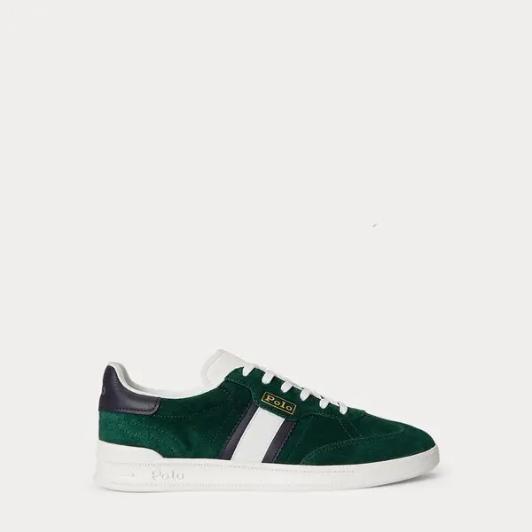Ralph Lauren Heritage Aera Suede Sneaker - Forest/navy