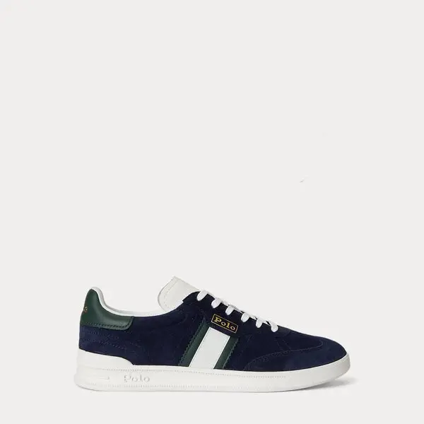 Ralph Lauren Heritage Aera Suede Sneaker - Navy/forest