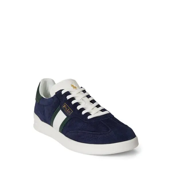 Ralph Lauren Heritage Aera Suede Sneaker - Navy/forest